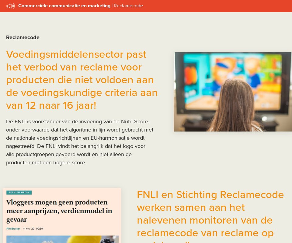 Reclamecode - Handvest Gezondheid